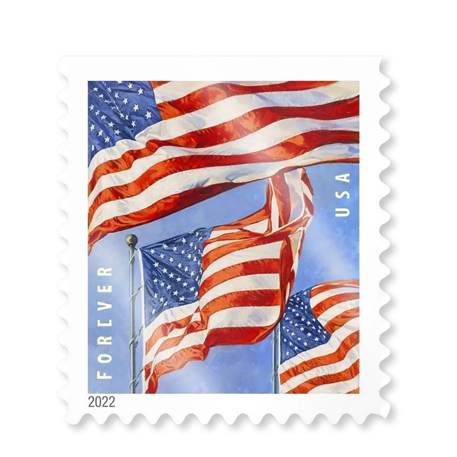 2022 U.S Flag Forever Stamps Booklet 1000pcs - StampStore
