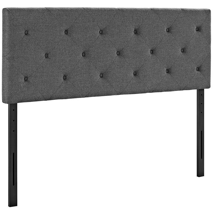 Modway Terisa Fabric Headboard, Full, Gray - camdura