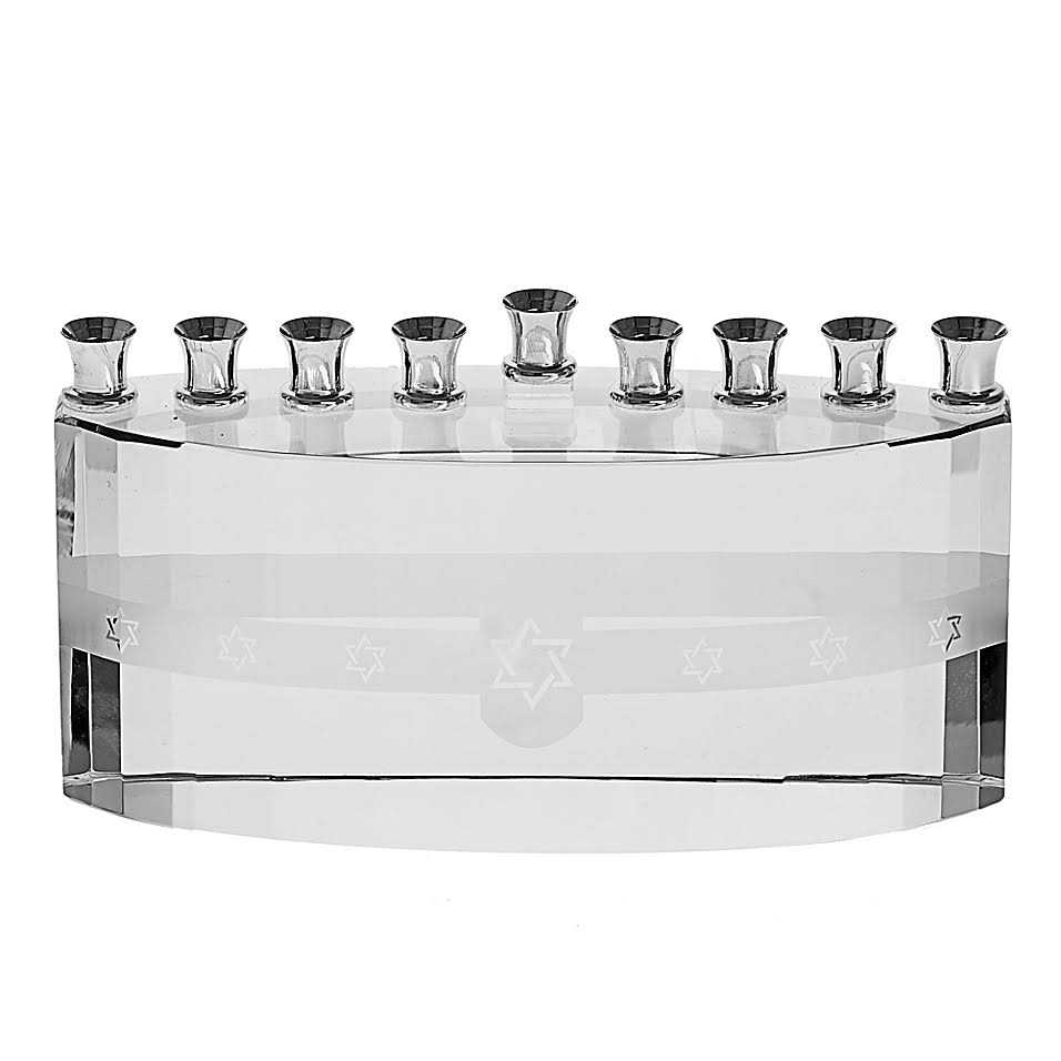 Clear Hanukkah Menorah - camdura