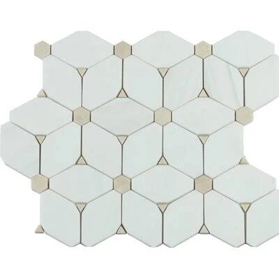 Cecily Pattern Polished Marble Mosaic Tile MSI - camdura