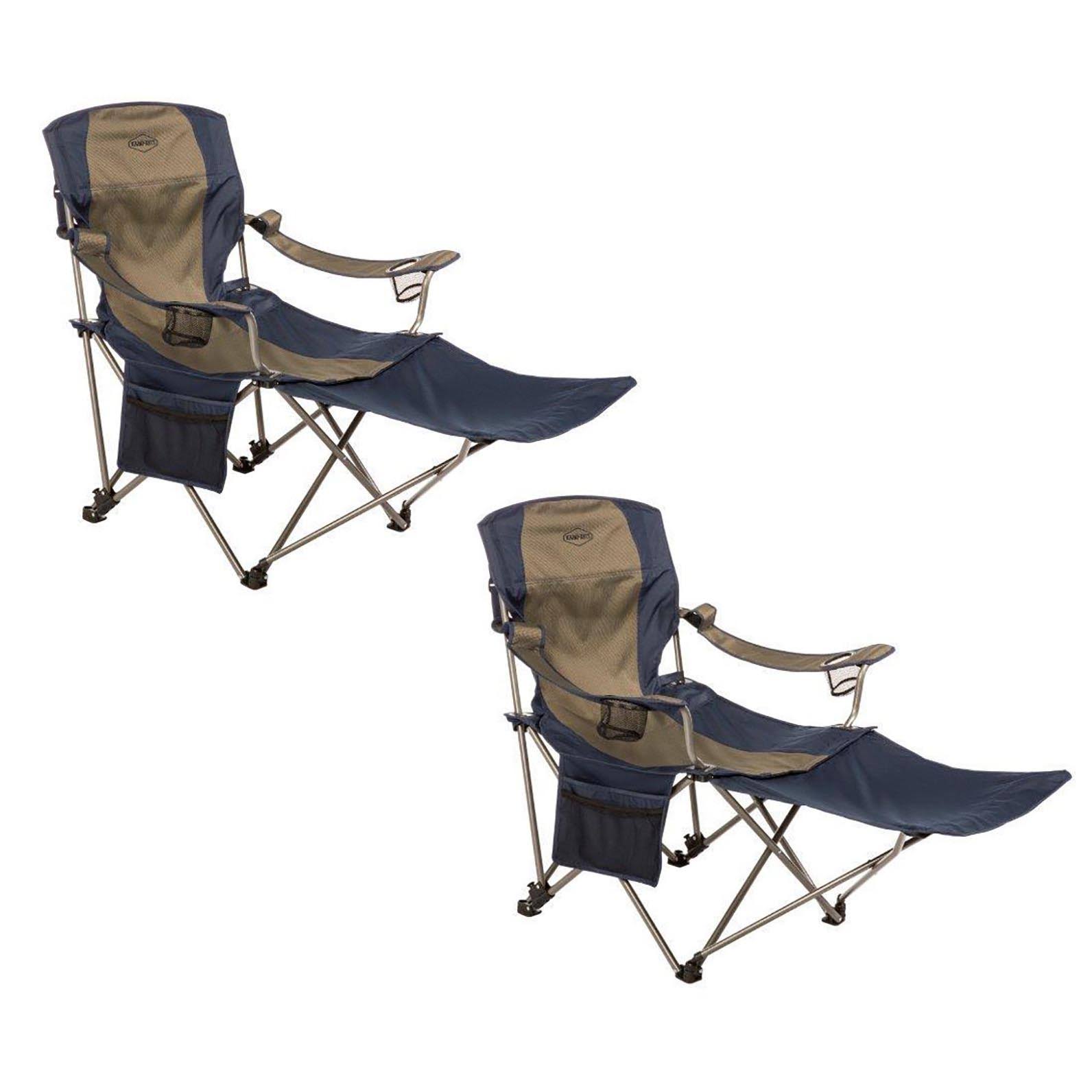 Kamp-Rite Outdoor Folding Tailgating Camping Chair Detachable Footrest ...